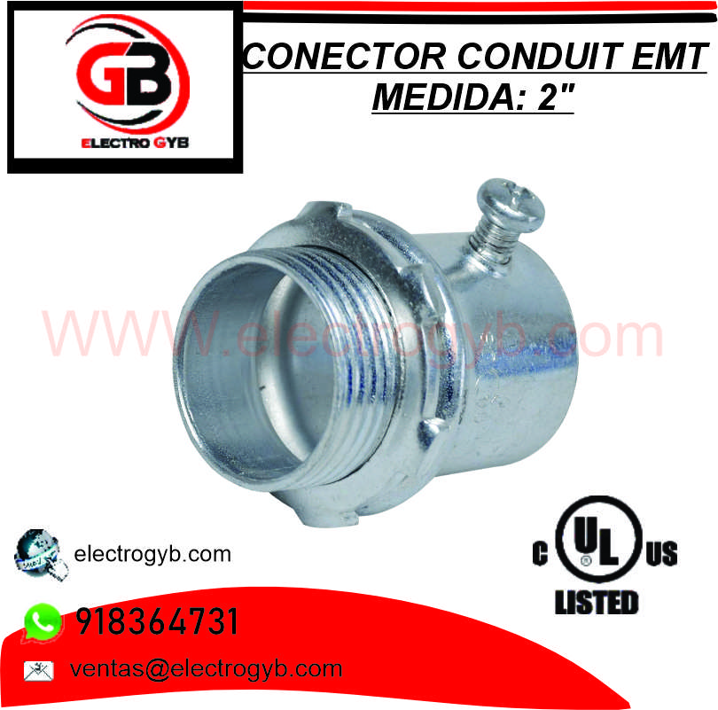 CONECTOR CONDUIT EMT 2" - Electro GyB