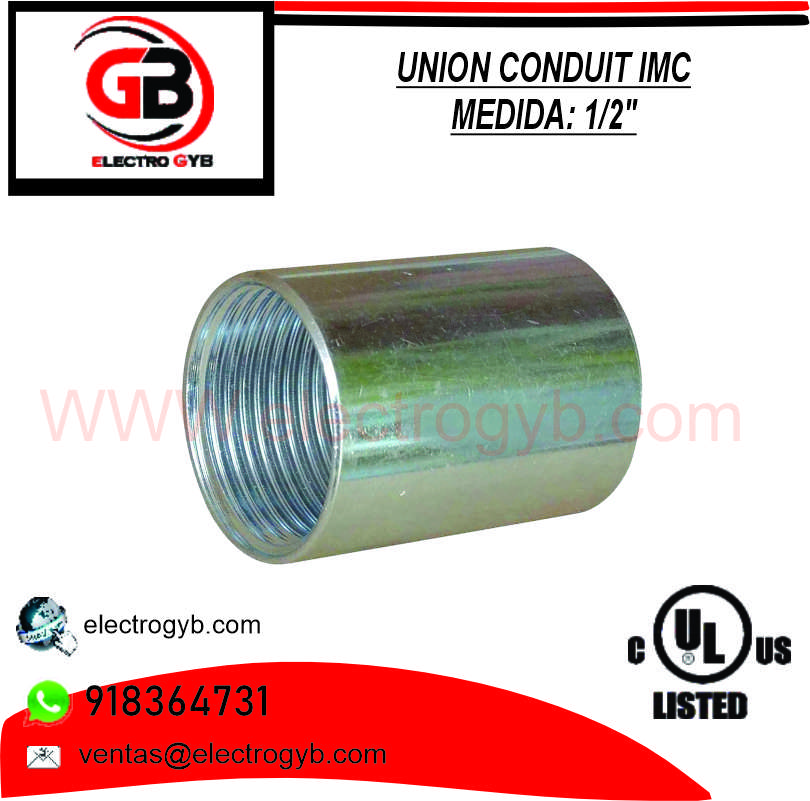 UNION CONDUIT IMC 1/2" - Electro GyB